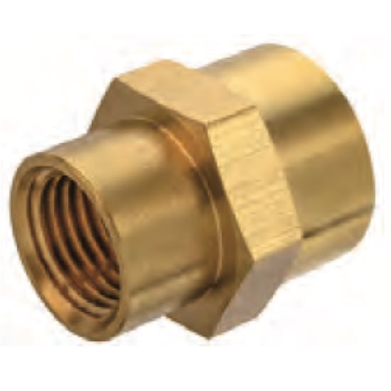 Brass Pipe Red Coupling 1/4" X 1/8" | Brass Pipe Fittings | Magikist