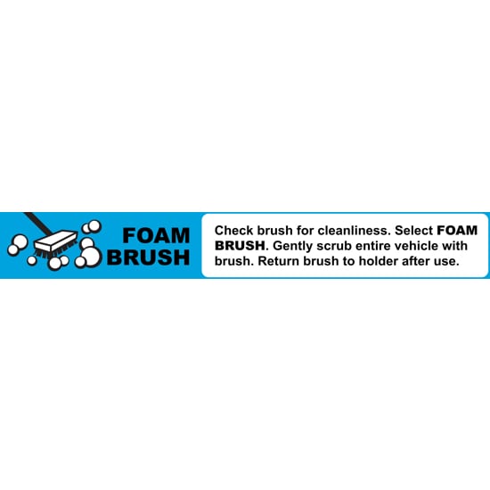 Instruction strip FOAM BRUSH | Signs | Magikist